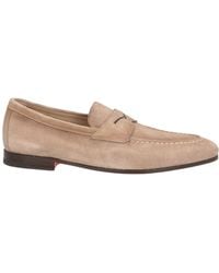 Santoni Loafers in Brown for Men | Lyst UK