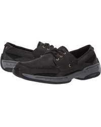 Dunham Captain Slip On Shoes, Leather/Mesh in Blue for Men | Lyst