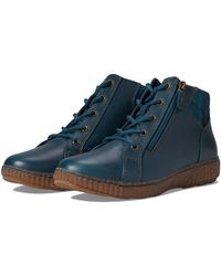 Clarks Leather Caroline Park Boot in Blue Leather (Blue) | Lyst