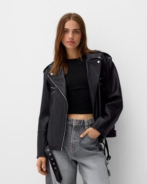Bershka Faux Leather Jackets for Women | Lyst