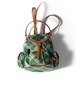 Green Miu Miu Backpacks for Women | Lyst