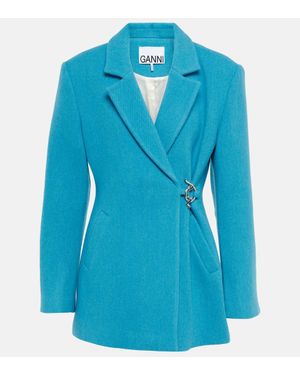 Ganni Wool Jackets for Women | Lyst