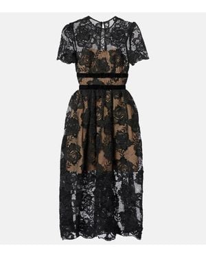 Self-Portrait Lace Dresses for Women | Lyst