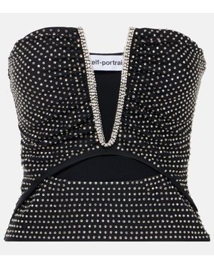 Self-Portrait Embellished Tops for Women | Lyst