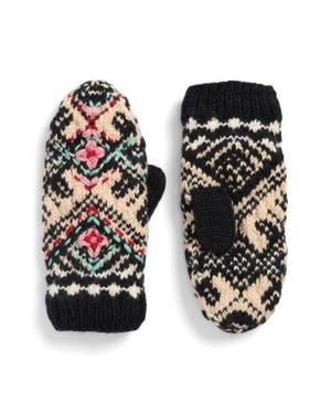 Blue French Knot Gloves for Women | Lyst