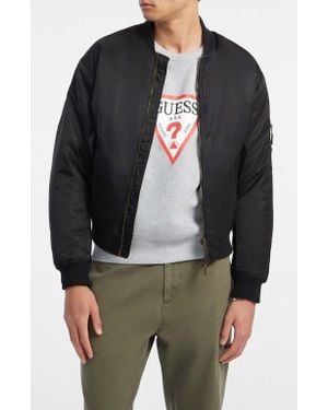 Black Guess Jackets for Men | Lyst Black Guess Jackets for Men | Lyst