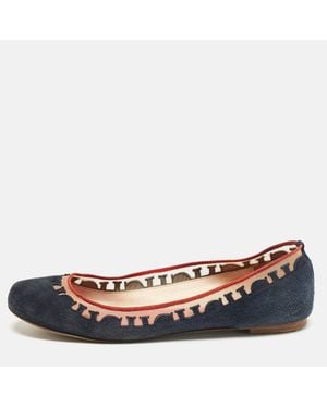 Blue Carolina Herrera Flats for Women | Lyst