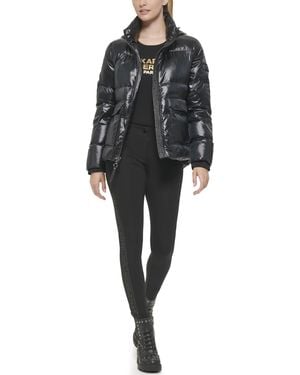 Designer Black Karl Lagerfeld Leather Jacket Peplum Paris for Women ...