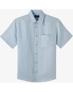 A.P.C. Short Sleeve Shirts for Men | Lyst