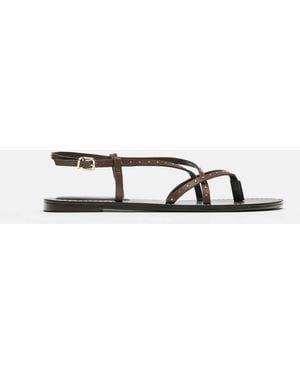 Sandales plates Pull&Bear pour femme | Réductions en ligne jusqu'à 40 % ...