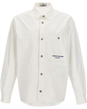 Stone Island Embroidered Shirts for Men | Lyst
