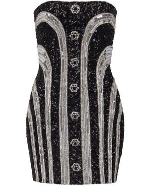 Balmain Strapless Dresses for Women | Lyst