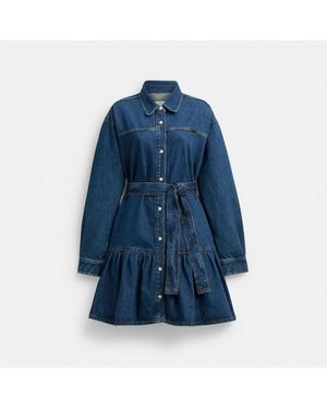 Blue COACH Dresses for Women | Lyst