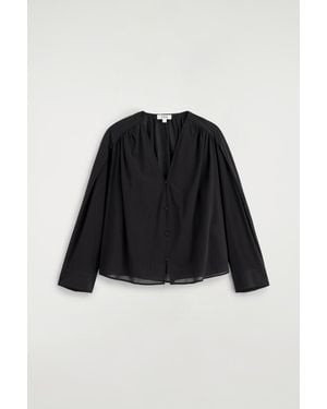 Black COS Tops for Women | Lyst