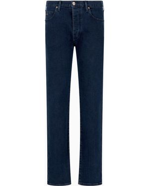 Emporio Armani J21 Regular Fit Stretch Jeans Navy for Men Up to 55 off Lyst UK