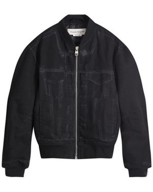 McQueen Ma-1 Bomber Jacket in Black for Men | Lyst McQueen Ma-1 Bomber Jacket in Black for Men | Lyst