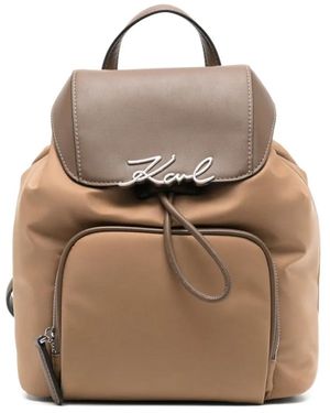 Natural KARL LAGERFELD Backpacks for Women | Lyst