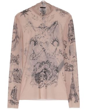 Balenciaga Mesh Tops for Women | Lyst