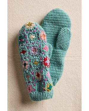 Blue French Knot Gloves for Women | Lyst