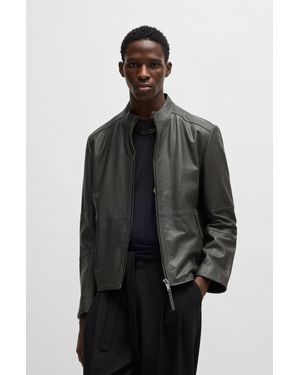 HUGO Faux Leather Jackets for Men | Lyst