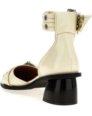 Ganni Chunky Buckle Open Cut Pumps in Black | Lyst Ganni Chunky Buckle Open Cut Pumps in Black | Lyst