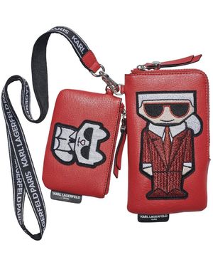 Red Karl Lagerfeld Wallets and cardholders for Women | Lyst