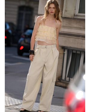 Pantalons Gris Mango pour femme | Lyst