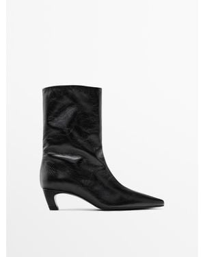 Stivali Nero MASSIMO DUTTI da donna | Lyst