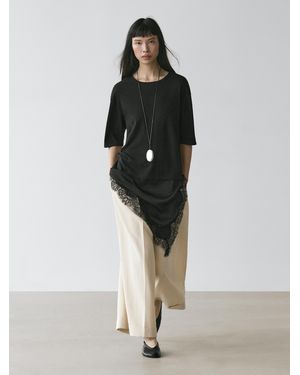 Black MASSIMO DUTTI Knitwear for Women | Lyst