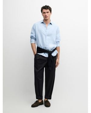 White MASSIMO DUTTI Shirts for Men | Lyst UK