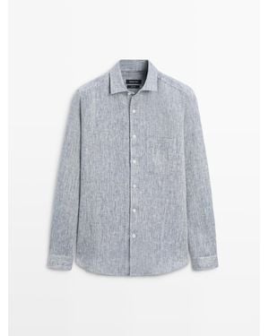 Blue MASSIMO DUTTI Shirts for Men | Lyst UK