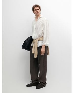 White MASSIMO DUTTI Shirts for Men | Lyst UK