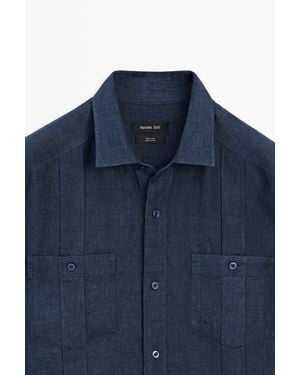 Blue MASSIMO DUTTI Shirts for Men | Lyst UK