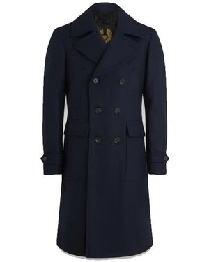Blue Belstaff Coats for Men | Lyst