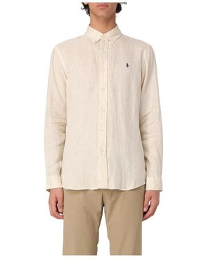Natural Polo Ralph Lauren Shirts for Men | Lyst