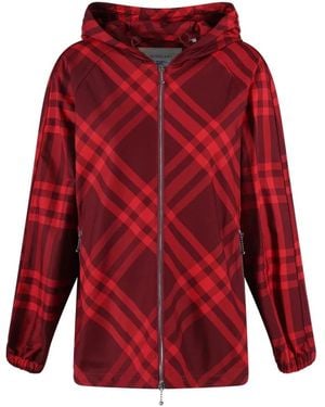 Red Burberry Jackets for Men | Lyst