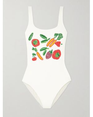 White One-piece swimsuits and bathing suits for Women | Lyst