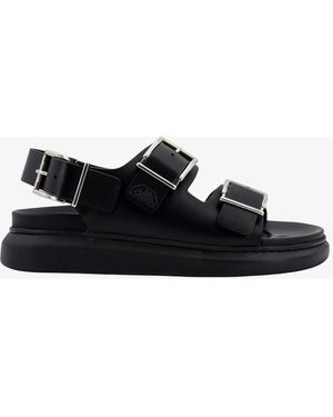 White Alexander McQueen Sandals and Slides for Men | Lyst