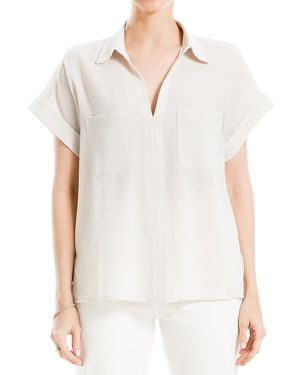 Max Studio Linen Tops for Women | Lyst
