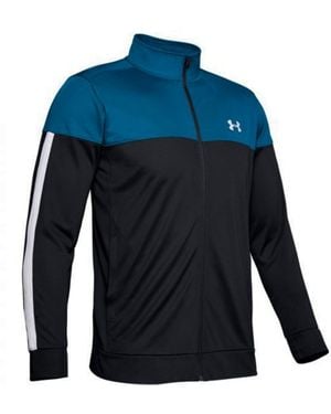 Under Armour Pique Track Jacket Pitch in Blue for Men Lyst UK