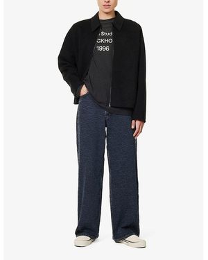 Acne Studios Edden 1996 Logo Long Sleeve T-Shirt in Black Acne Studios Edden 1996 Logo Long Sleeve T-Shirt in Black