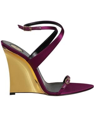 Women's Saint Laurent Wedge sandals | Lyst