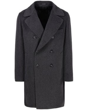 Black Long coats and winter coats for Men | Lyst