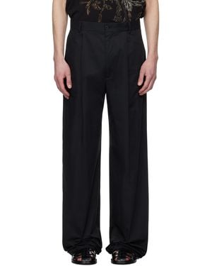 メンズ Dries Van Noten タックパンツ ブラック | Lyst メンズ Dries Van Noten タックパンツ ブラック | Lyst