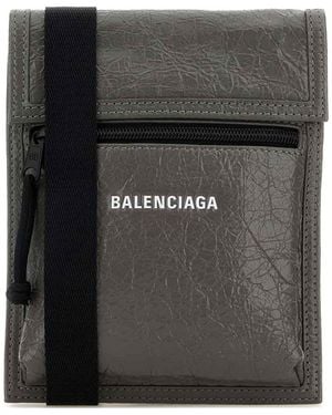 Balenciaga Explorer Small Pouch With Strap in Black for Men Balenciaga Explorer Small Pouch With Strap in Black for Men