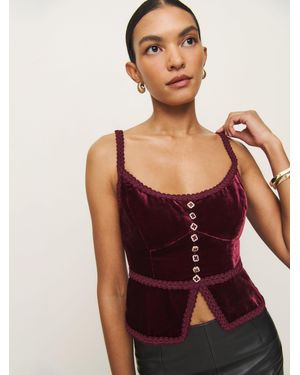 Reformation Velvet Tops for Women | Lyst