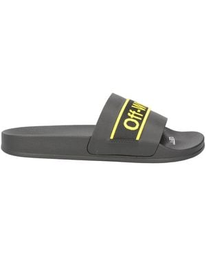 Off-White c/o Virgil Abloh Meteor Rubber Slide In Black for Off-White c/o Virgil Abloh Meteor Rubber Slide In Black for