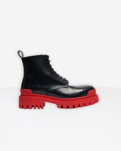 Red Balenciaga Boots for Men | Lyst