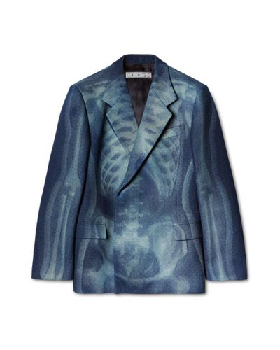 Blue and White Jackets for Men | Lyst