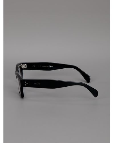 Celine Square Frame Glasses In Black Lyst